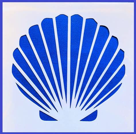 Small Seashell Stencils Sea Shell Stencil Stock Illustrations 396