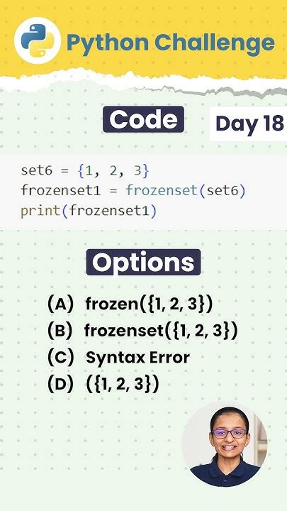 Python Frozenset Tutorial Python Challenge Day 18 Youtube