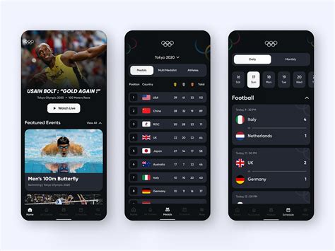 Olympic Sports App By Yudiz Solutions Ltd On Dribbble