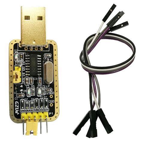 Buy USB To TTL Serial Adapter CH340 Chip Converter Module Debug Cable TTL To USB Serial Cable