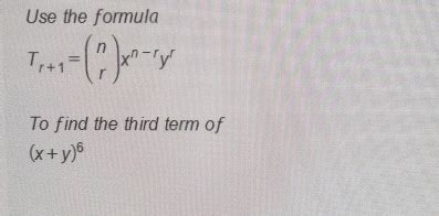 Solved Use The FormulaTr 1 N R Xn RyrTo Find The Third Chegg Com
