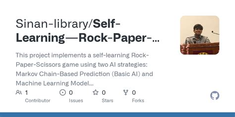 Github Sinan Libraryself Learning Rock Paper Scissors Ai Game