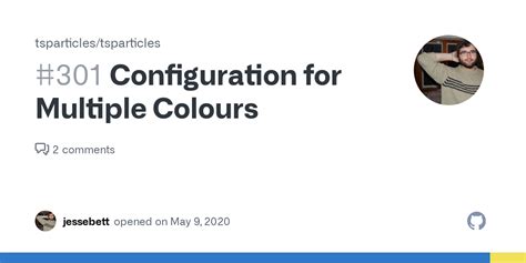 Configuration For Multiple Colours · Issue 301 · Tsparticles