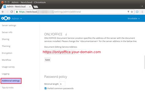 how to integrate onlyoffice with nextcloud linuxbabe