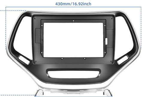 Jeep Cherokee 2015 2022 Stereo Facia 10 Inch Android Double Din 2 Din