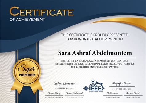Sara Ashraf On Linkedin Ieee Achievement Embeddedsystems