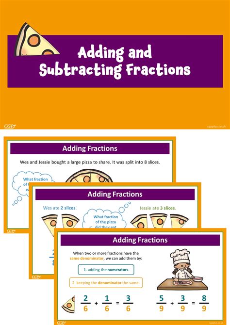 Adding And Subtracting Fractions Year 3 Cgp Plus