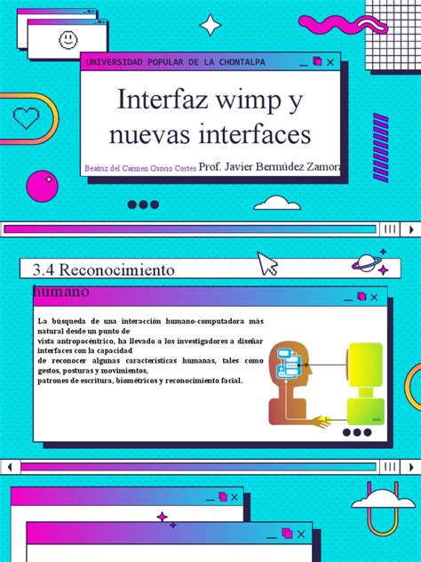 Interfaz Wimp Y Nuevas Interfaces Pdf Biometría La Interacción Persona Ordenador