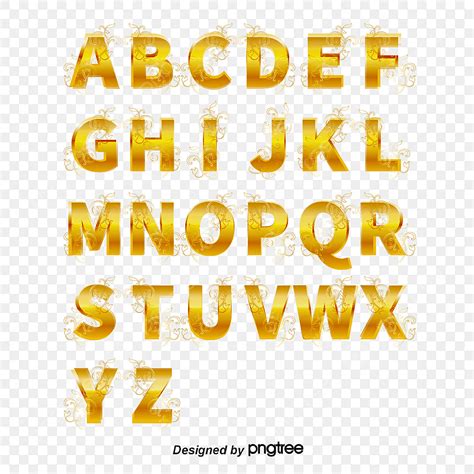 Letras Doradas Png Dibujos Vectores Para Descarga Gratuita Pngtree