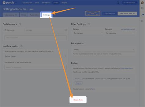 improved form delete button moved people