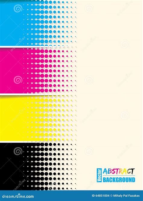 Abstract Cmyk Dots Pattern Background Textures Cartoon Vector 41313085