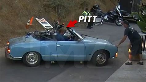 Brad Pitt Fails To Make Point Turn On Once Upon A Time In Hollywood Set