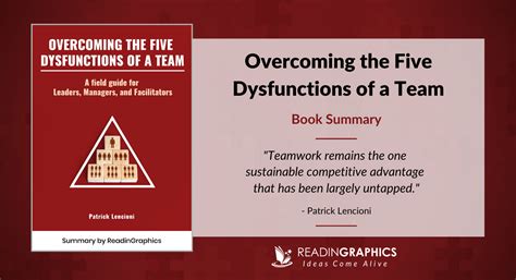 Book Summary Overcoming The Five Dysfunctions Of A Team