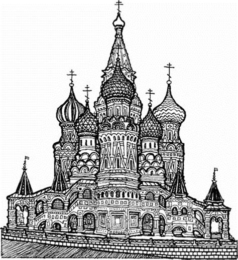 Храм василия блаженного раскраска 74 фото