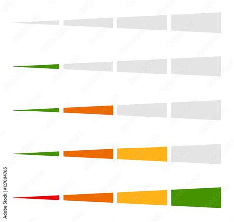 Level Indicator Progress Bar Element In Set Stock Vector Adobe Stock
