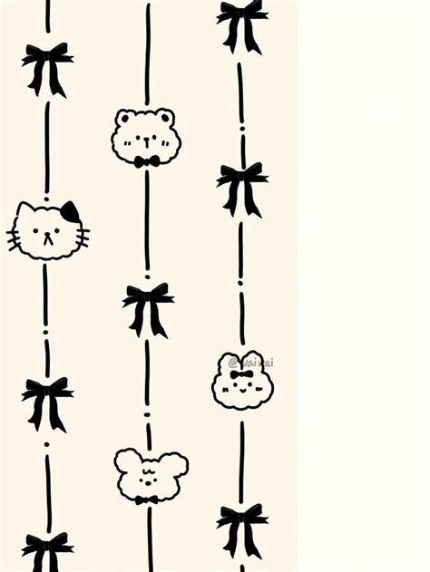 原创壁纸｜碎花蝴蝶结｜文艺壁纸 小红书 花瓣网