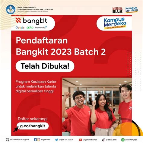 Pendaftaran Bangkit 2023 Batch 2 Telah Dibuka Kuota 4 000 Mahasiswa