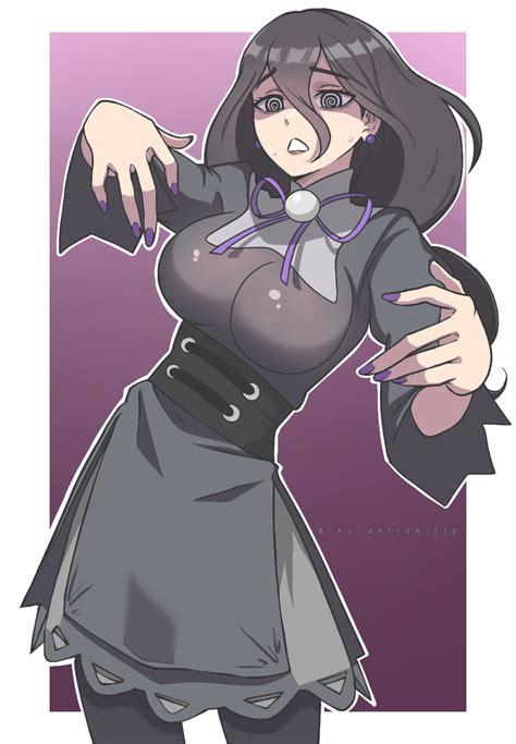 Hex Maniac And Hex Maniac Pokemon And 1 More Drawn By Binsoykun