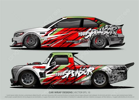 Race Car Livery For Vehicle Wrap Design Vector Automotive Camouflage