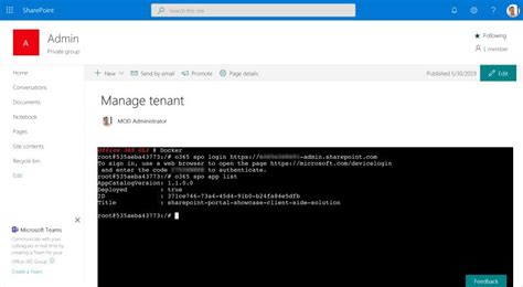 Waldek Mastykarz On Linkedin Office365cli Docker Sharepoint Spfx Office365