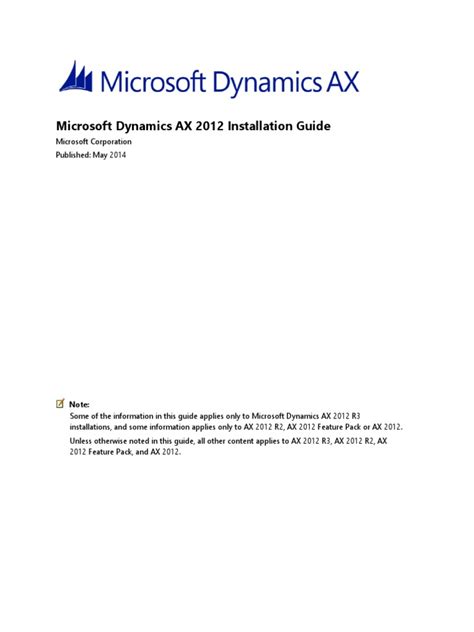 microsoft dynamics ax installation guide pdf pdf load balancing