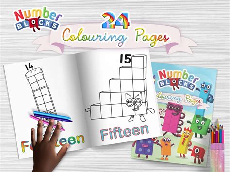 Numberblocks Coloring Pages 1 20 Printable Activity Book Digital