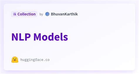 Nlp Models A Bhuvankarthik Collection