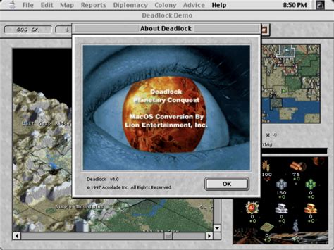 Deadlock Planetary Conquest Classic Macintosh Game Demos
