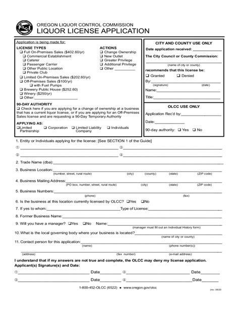 Printable Operator Liquor License Form Abt 8 Printable Forms Free Online
