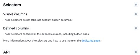 [docs] Column Selectors Are Not Documented · Issue 7217 · Mui Mui X · Github