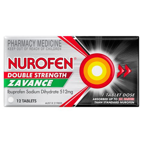 Nurofen Double Strength Zavance 512mg 12 Tablets