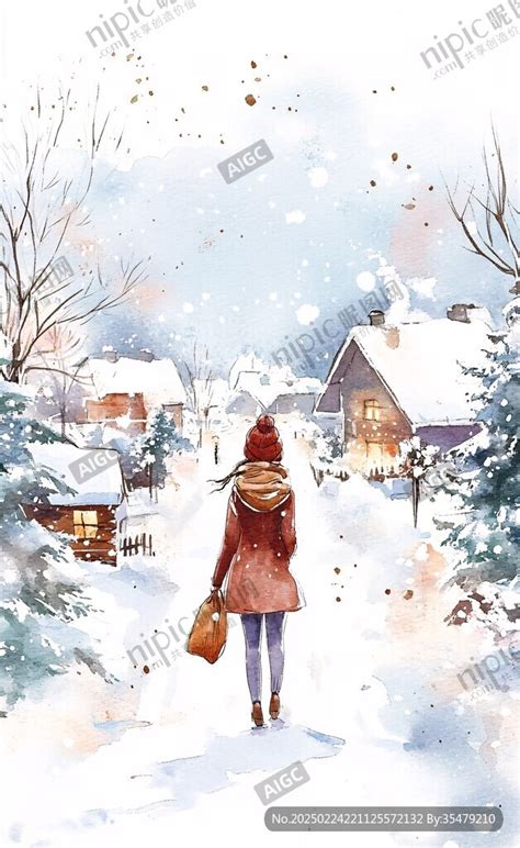 Ai创作图大雪女孩插画 治愈冬天插画 冬季温馨插画 雪地行走的卡通姑娘 冬天插画手绘 十二月份插画 暖冬插画 款冬插画 手绘雪地行走的小女孩 冬天手绘插画 十二月插画月份插画 冬季原创手绘插画