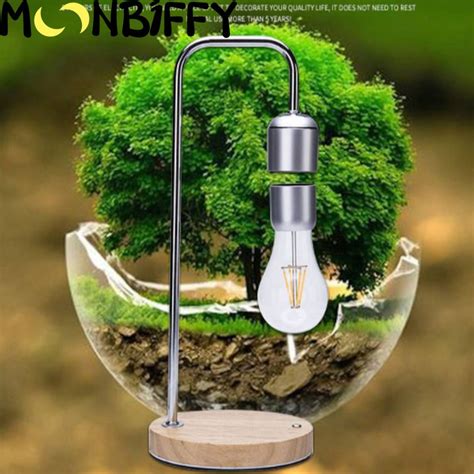 자기 부상 책상 Led 램프 무선 충전 밸런스 야간 조명 유도 전구 홈 데코 플로팅 Led 전구 Aliexpress