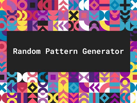 Random Pattern Generator Free Figma Resource Figma Elements