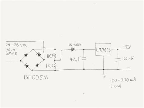 24vac 5vdc Power Supply Design General Electronics Arduino Forum