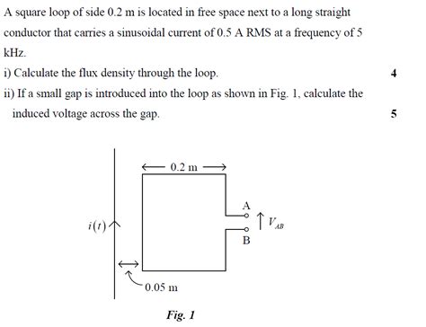Solved A Square Loop Of Side M Is Located In Free Space Chegg