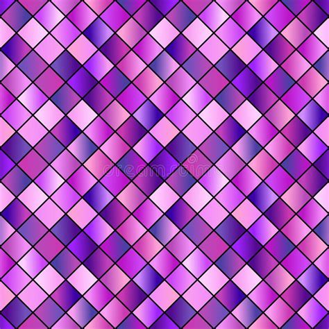 Geometrical Gradient Colorful Abstract Square Pattern Background Stock Illustration