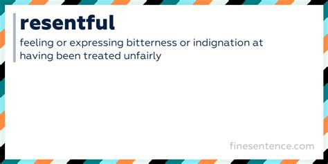 Resentful Definition Meaning And Examples In English