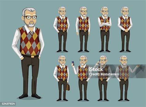 조부 비즈니스 옷 노인 남자에 대한 스톡 벡터 아트 및 기타 이미지 노인 남자 감독 감정 Istock