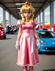 Mario Kart Princess Peach Costume Face Swap Id