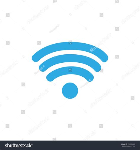 Colorful Wifi Symbol Digital Internet Connection Stock Vector Royalty Free 778653502
