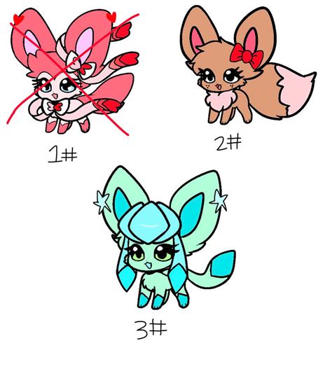 Open 2 3 Eevee Adoptables By Greninjaxsylveonlove On Deviantart