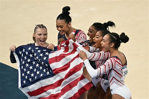 2024 Paris Olympics Simone Biles Suni Lee Star As Team Usa Takes Gold