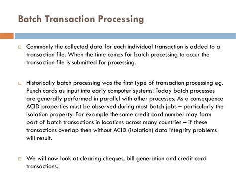PPT Batch Transaction Processing PowerPoint Presentation Free Download ID 4931559