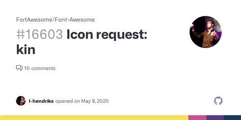 Icon Request Kin · Issue 16603 · Fortawesomefont Awesome · Github