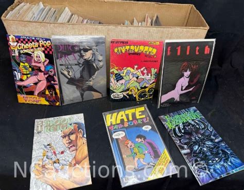 Long Box Approx 250 Adult 18 Plus Comics Erotic Naughty Controversial