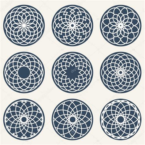Simple Geometric Ornaments Stock Vector By ©olgashi 68230719