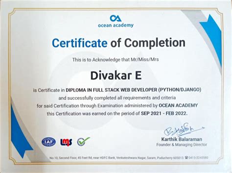 🚀 Excited To Share That I Have Successfully Completed My Full Stack Web Development With Python