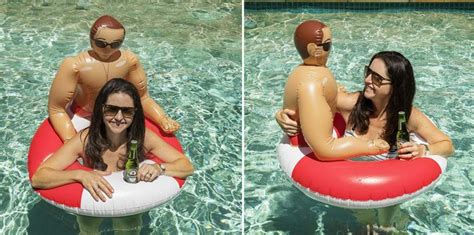 Lilo Pool Float Has A Built In Cup Holder For Women S Boobs