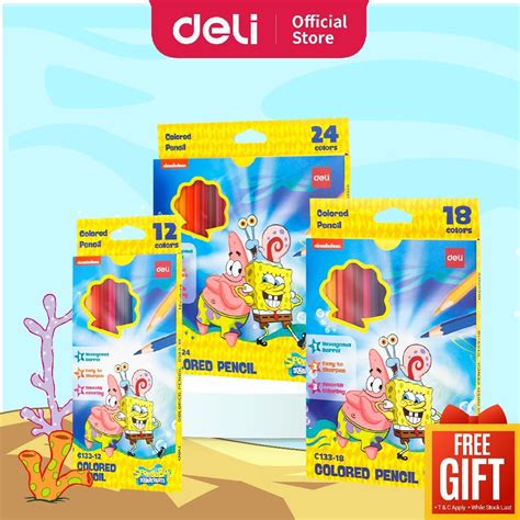 Deli Spongebob Squarepants Series Colour Pencil 121824 Color 3mm Tip
